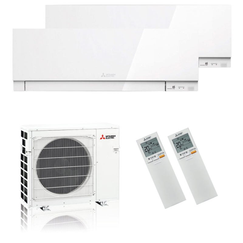 Mitsubishi Electric Klimaanlage Premium Multisplit Set mit 2 Innenger ...